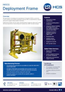 Deployment Frame - HCS | HCS - Deployment Frame